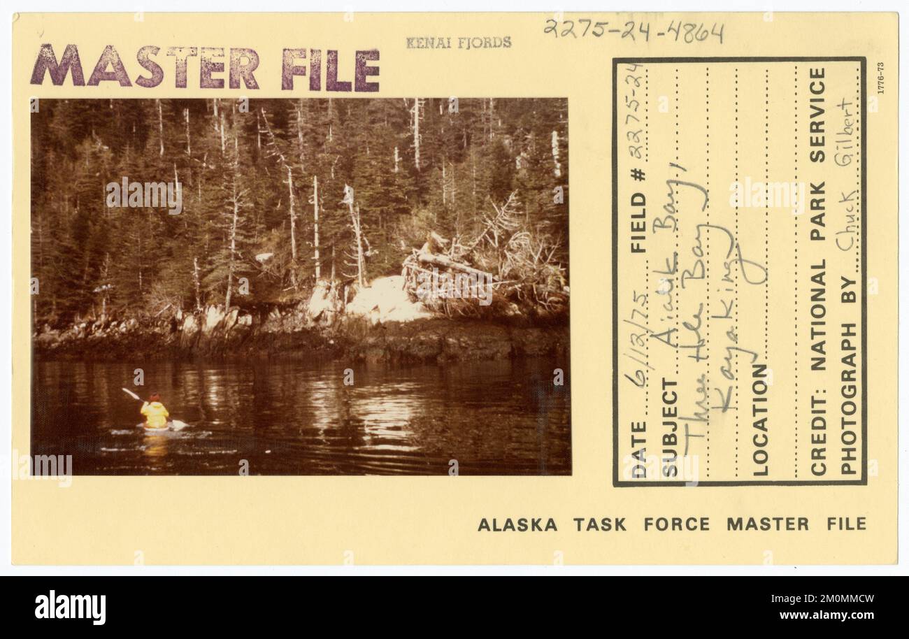 Aialik Bay, Three Hole Bay kayaking. Alaska Task Force Photographs ...