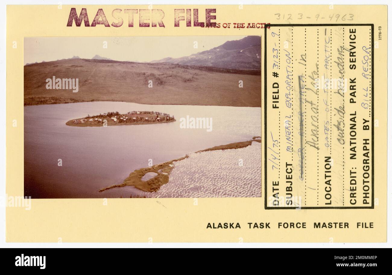Mineral exploration in Avaraat Lake. Alaska Task Force Photographs ...