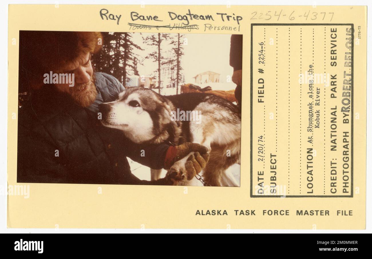 Ray Bane dogteam trip. Alaska Task Force Photographs Stock Photo - Alamy