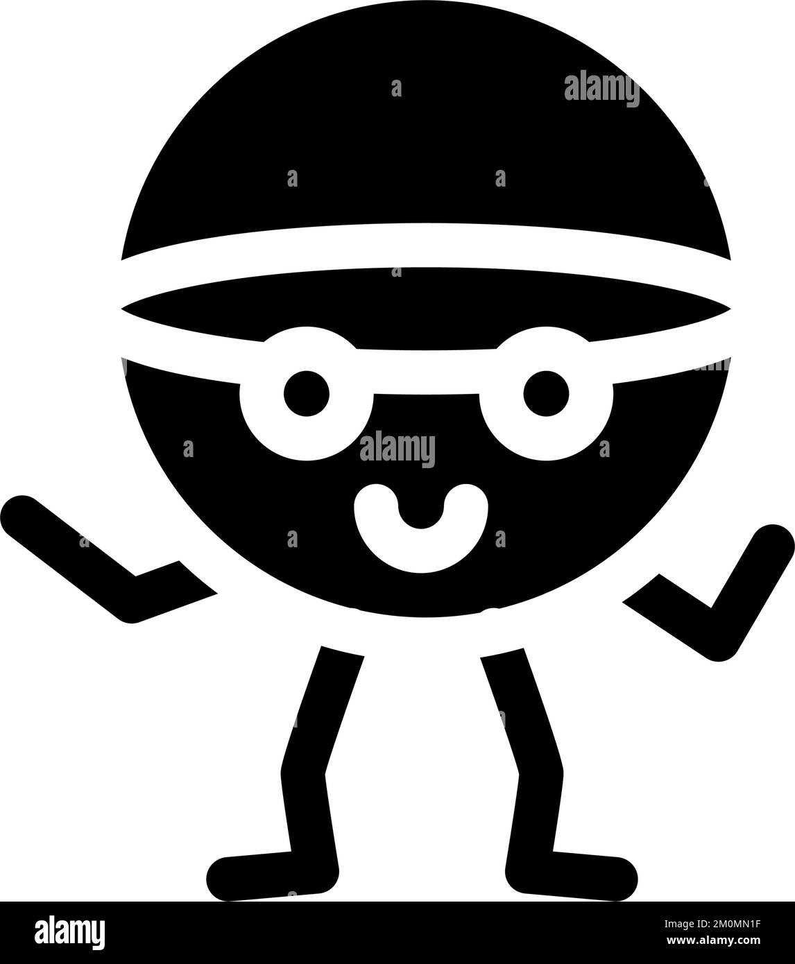 ball geometric shape character glyph icon vector illustration Stock ...