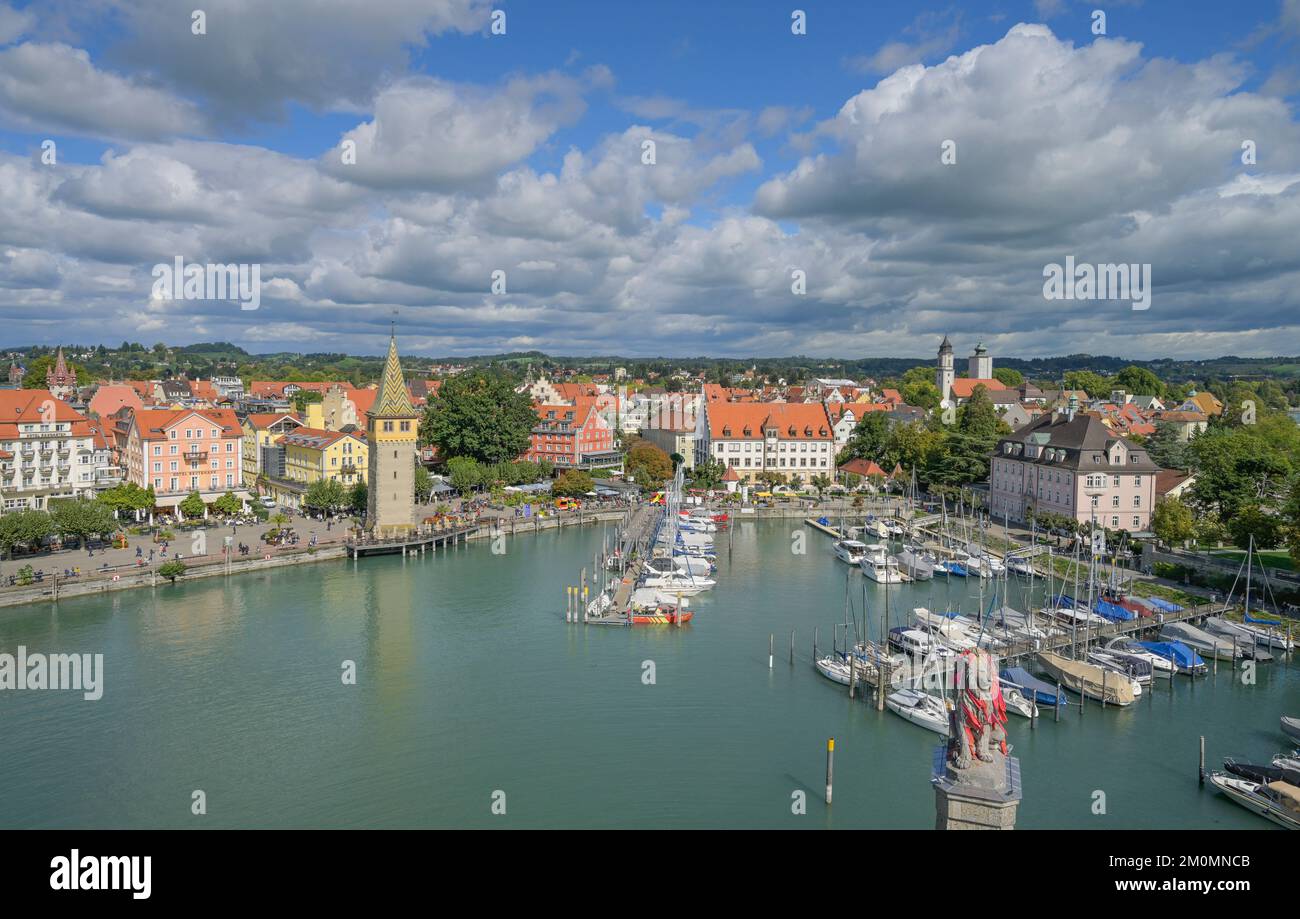 Seehafen mit Mangturm, Lindau, Bayern, Deutschland Stock Photo - Alamy