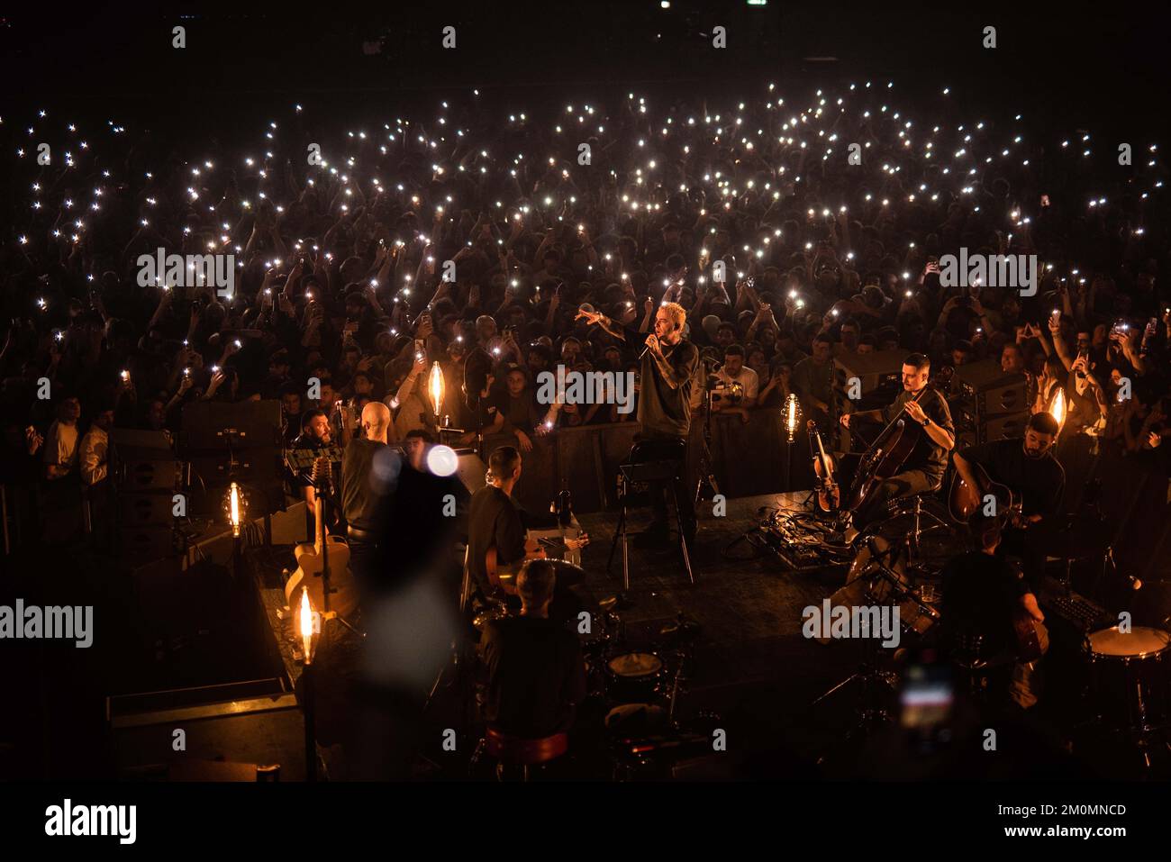SALMO during the Italian singer Music Concert Salmo - Flop Tour 2022 on ...