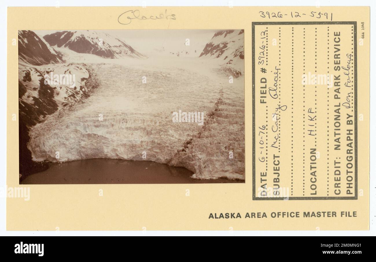 McCarty Glacier. Alaska Task Force Photographs Stock Photo - Alamy