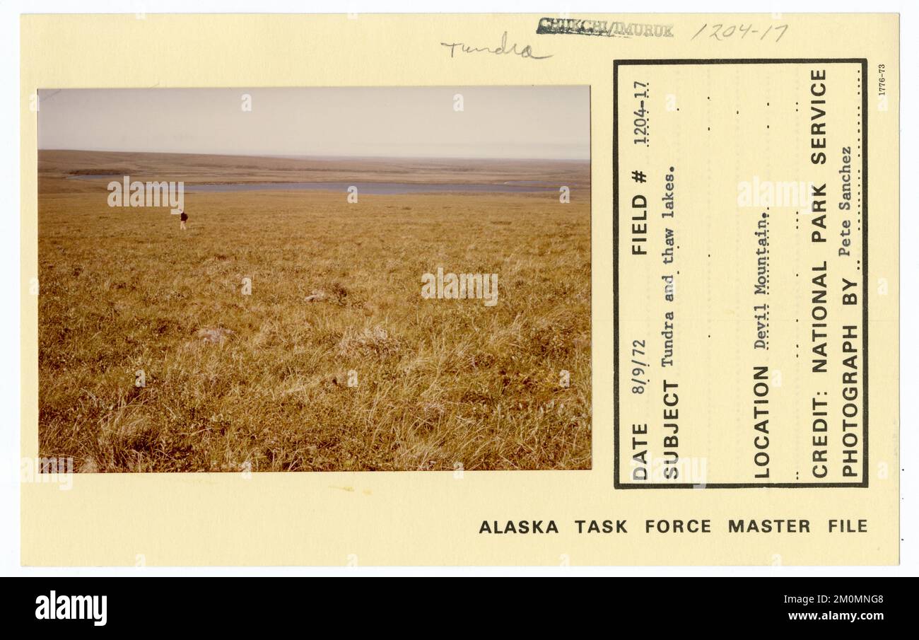 Tundra and thaw lakes. Alaska Task Force Photographs Stock Photo - Alamy