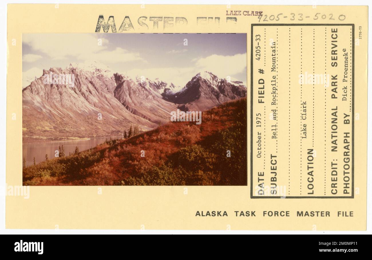 Bell and Rockpile Mountain. Alaska Task Force Photographs Stock Photo ...