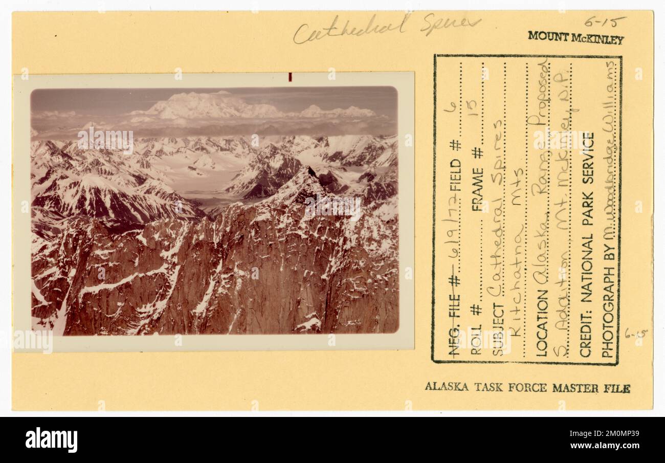 Cathedral Spires Kichatna Mountain. Alaska Task Force Photographs Stock ...