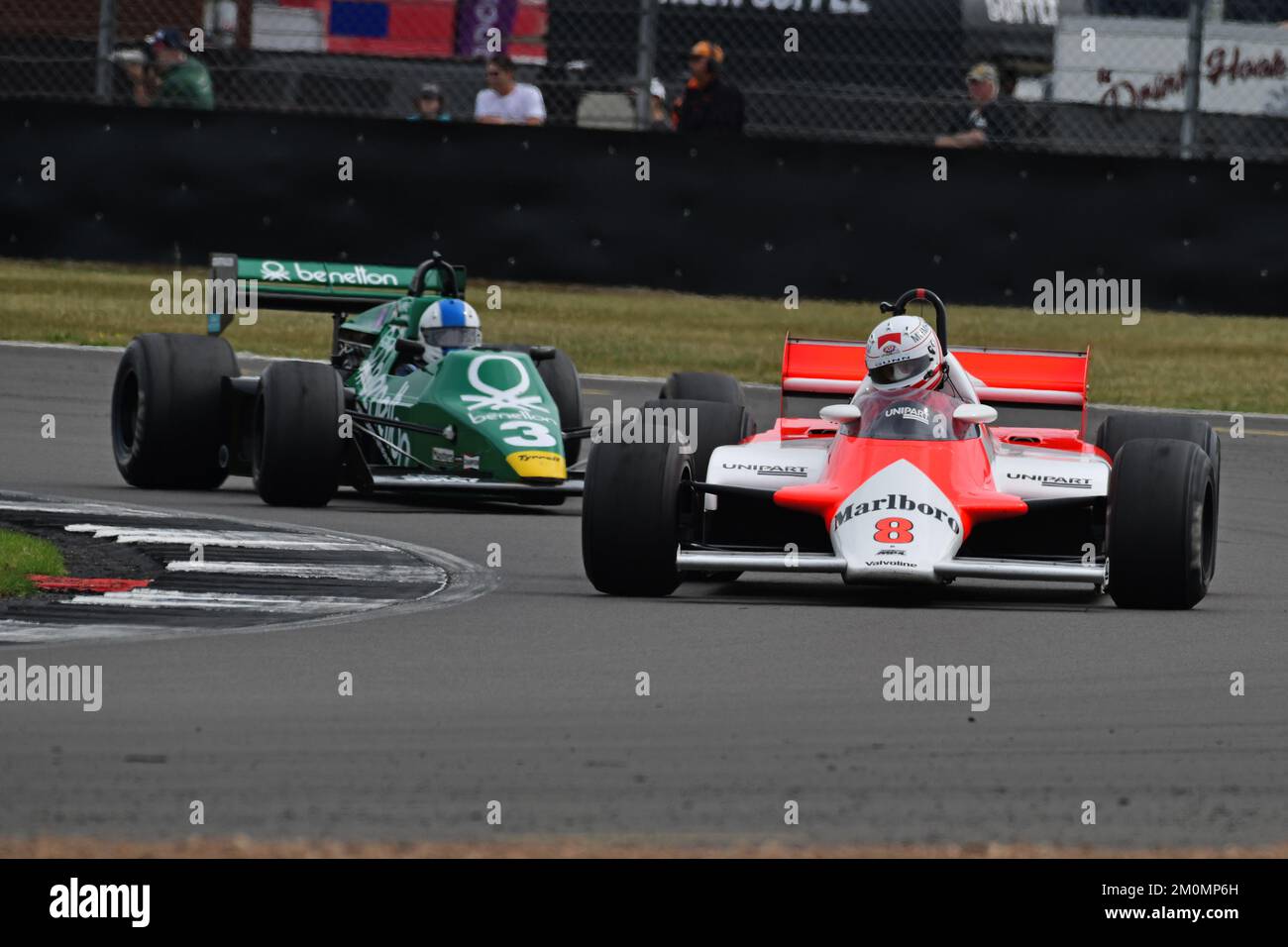 Mark Higson, McLaren MP4/1B, Frank Williams Memorial Trophy for Masters ...