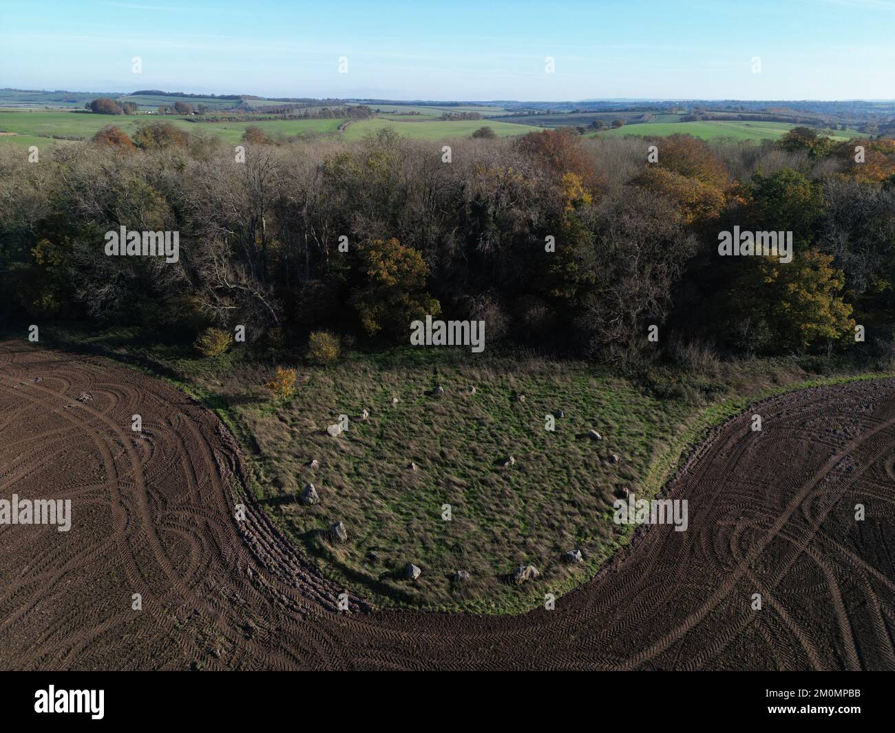 Manton stone circle Circle. Wiltshire. England. UK Stock Photo - Alamy
