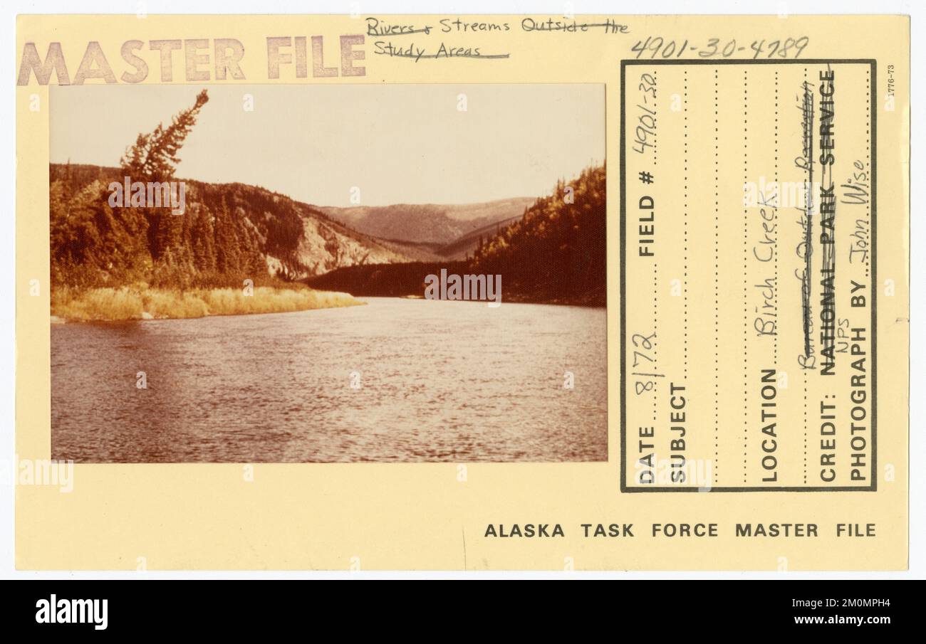Birch Creek. Alaska Task Force Photographs Stock Photo - Alamy