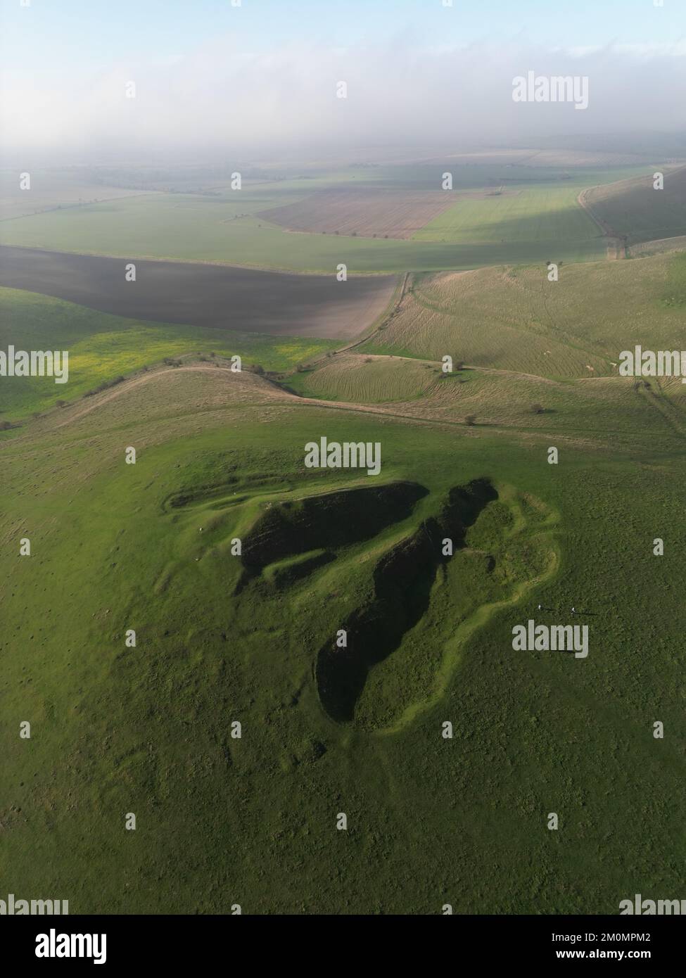 Adam's Grave Neolithic long barrow. Alton Barnes. Wiltshire. England ...