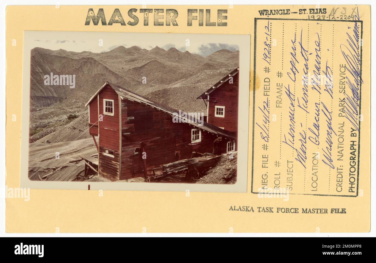 Kennicott Copper Mine-Kennicott Glacier moraine. Alaska Task Force ...