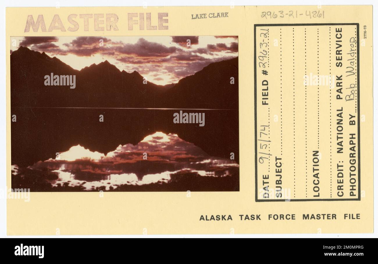 Lake Clark. Alaska Task Force Photographs Stock Photo - Alamy