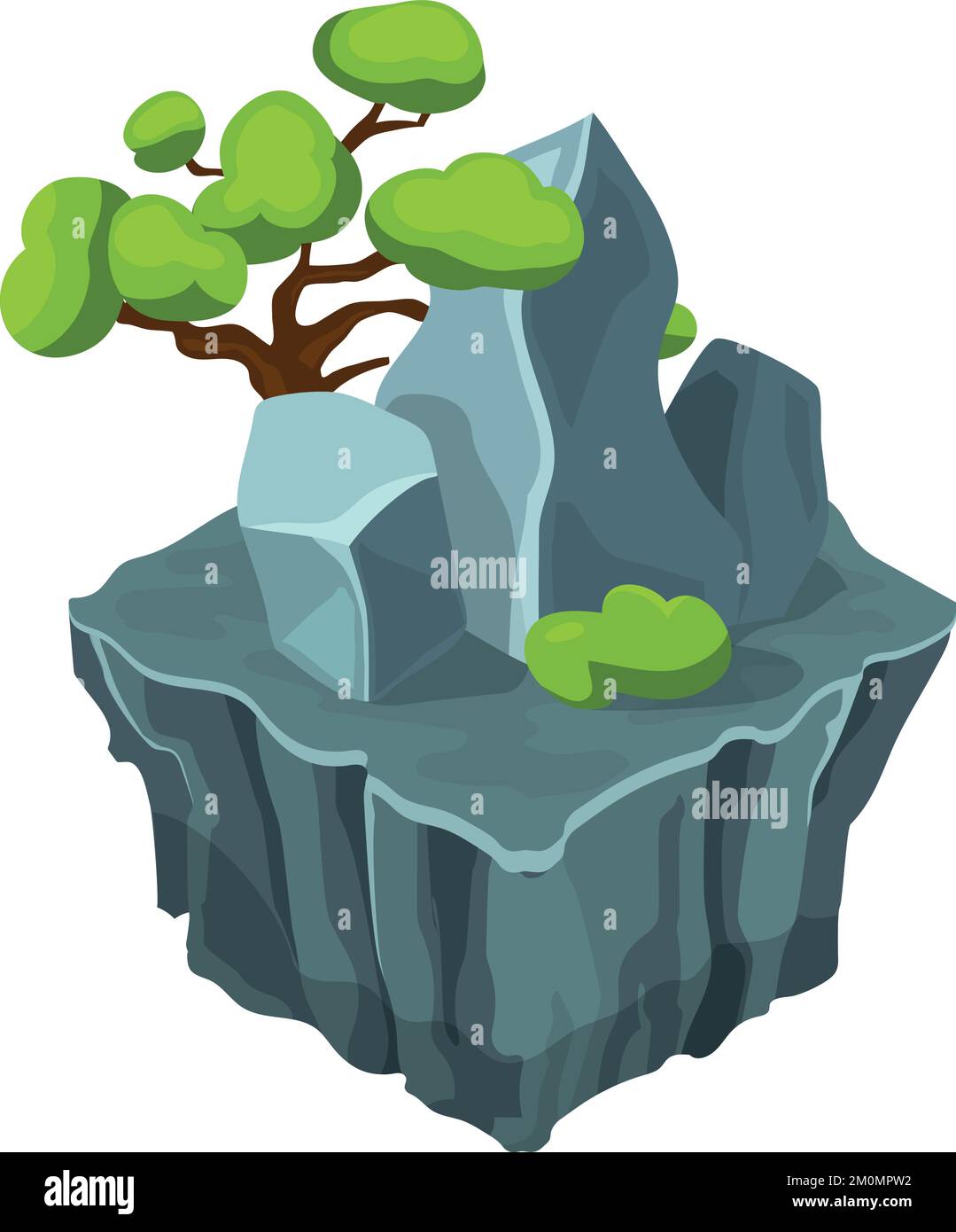 Game location flying stone Stock Vector Images - Alamy