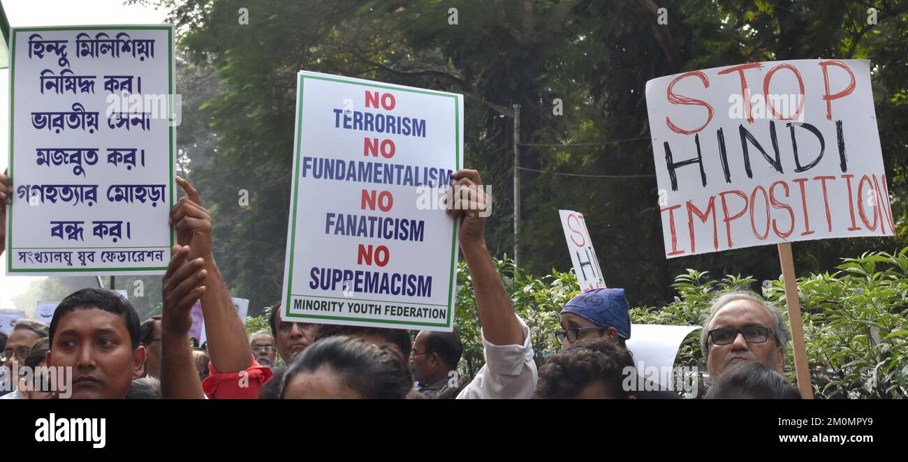 Kolkata, India. 07th Dec, 2022. Civil society and various Indian public ...
