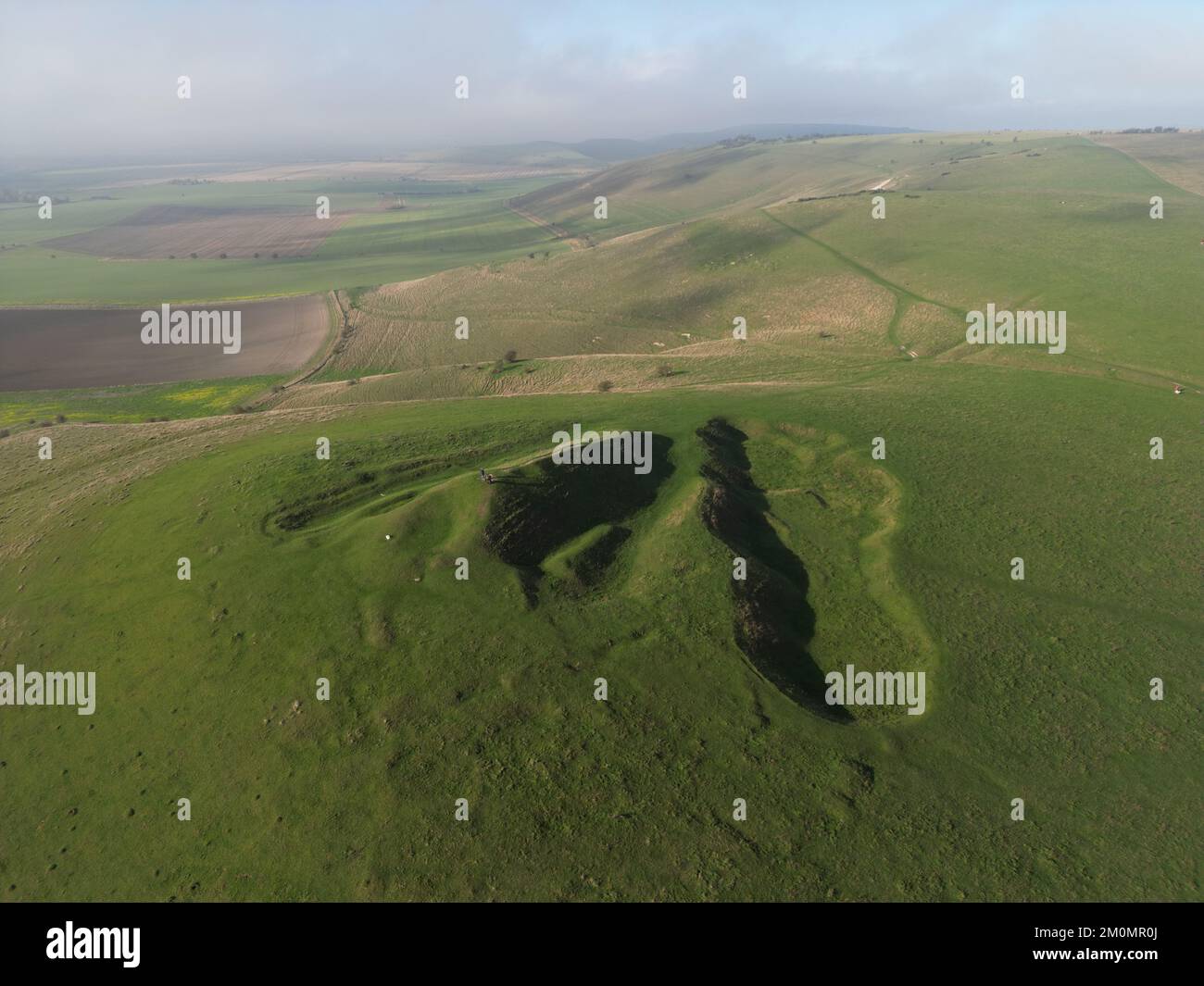 Adam's Grave Neolithic long barrow. Alton Barnes. Wiltshire. England ...