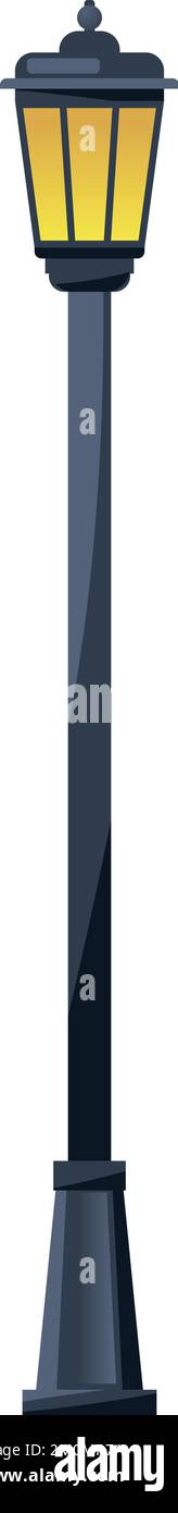 City lamp post. Electric cartoon street light Stock Vector Image & Art ...