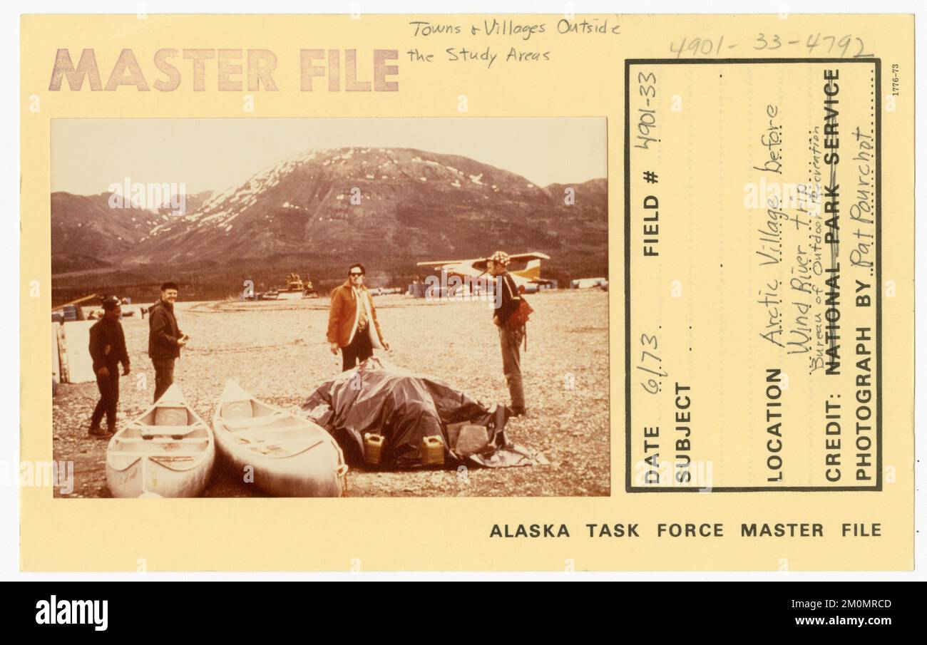 Arctic village before Wind River trip. Alaska Task Force Photographs ...