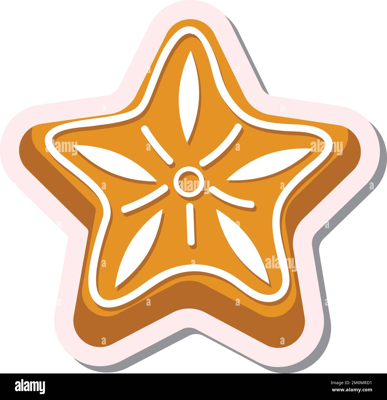 Cute cartoon Christmas ginger bread star Stock Vector Image & Art - Alamy