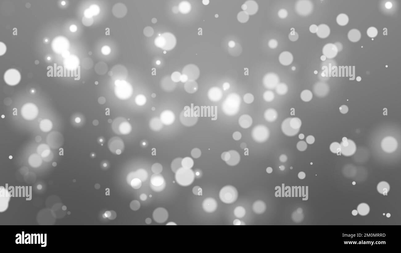 Simple Silver Bokeh. Silver glowing particles background Stock Photo - Alamy