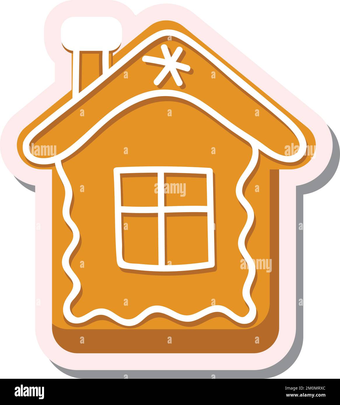 Cute cartoon Christmas ginger bread house Stock Vector Image & Art - Alamy