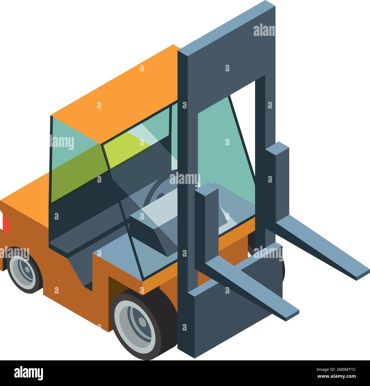 Forklift isometric icon. Cargo loader. Warehouse service Stock Vector ...