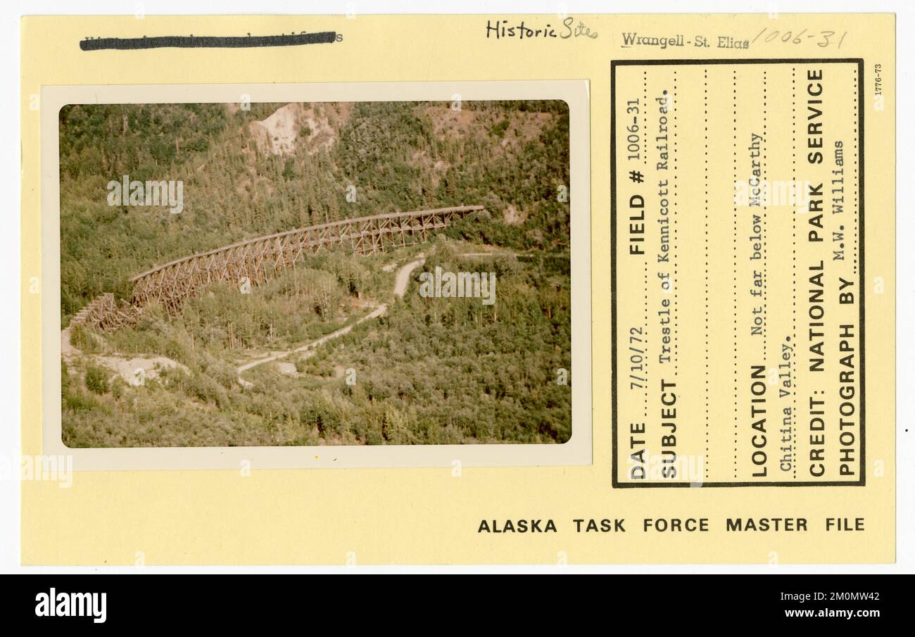 Alaska railroad trestle Cut Out Stock Images & Pictures - Alamy