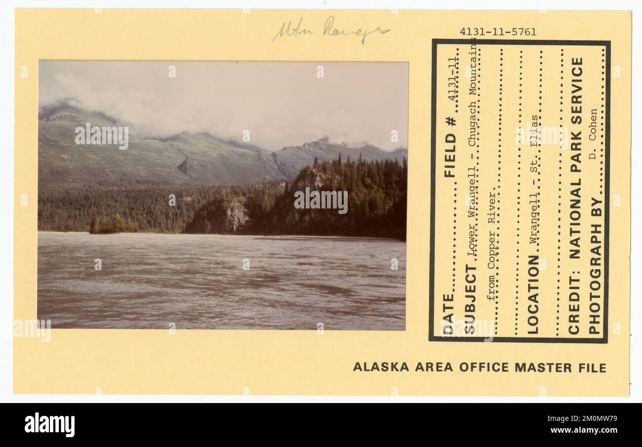 Lower Wrangell - Chugach Mountains from Copper River. Alaska Task Force ...
