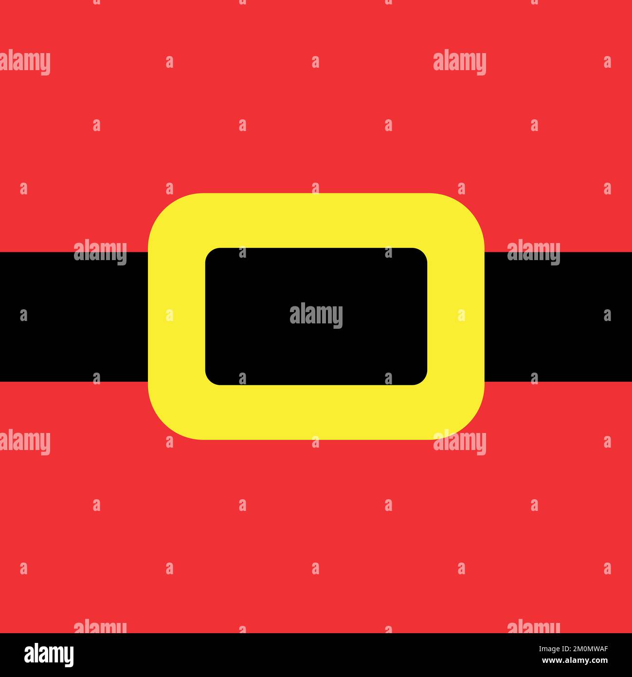 Vector flat cartoon Santa Claus belt isolated on red background Stock ...