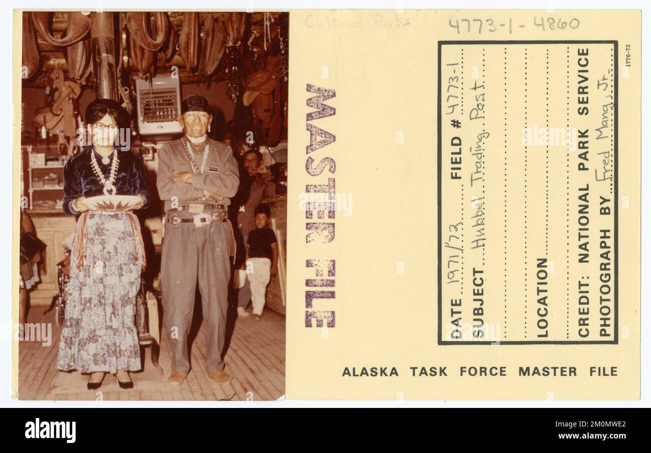 Hubbel Trading Post. Alaska Task Force Photographs Stock Photo - Alamy