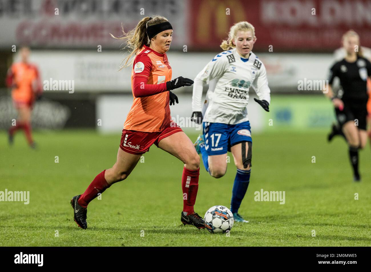 Kolding, Denmark. 03rd, December 2022. Kyra Carusa (7) of HB Koege seen ...