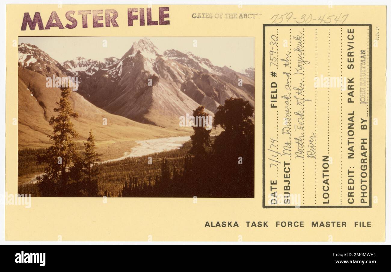 Mount Doonerak and the North Fork of the Koyukuk River. Alaska Task ...