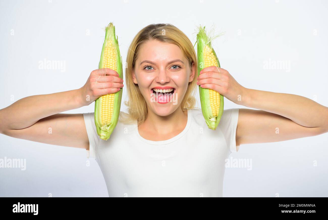 Food vegetarian and healthy natural organic product. Cook corn recipe ...