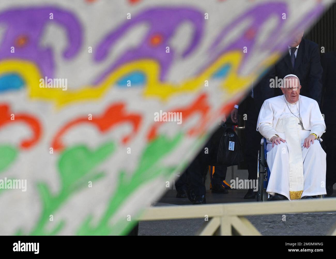 Vatican, December 7, 2022. Worshippers from the Italian island of ...