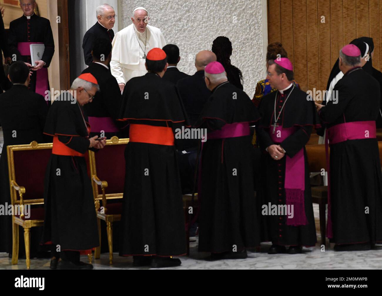 Vatican, December 7, 2022. Pope Francis leads the weekly general ...