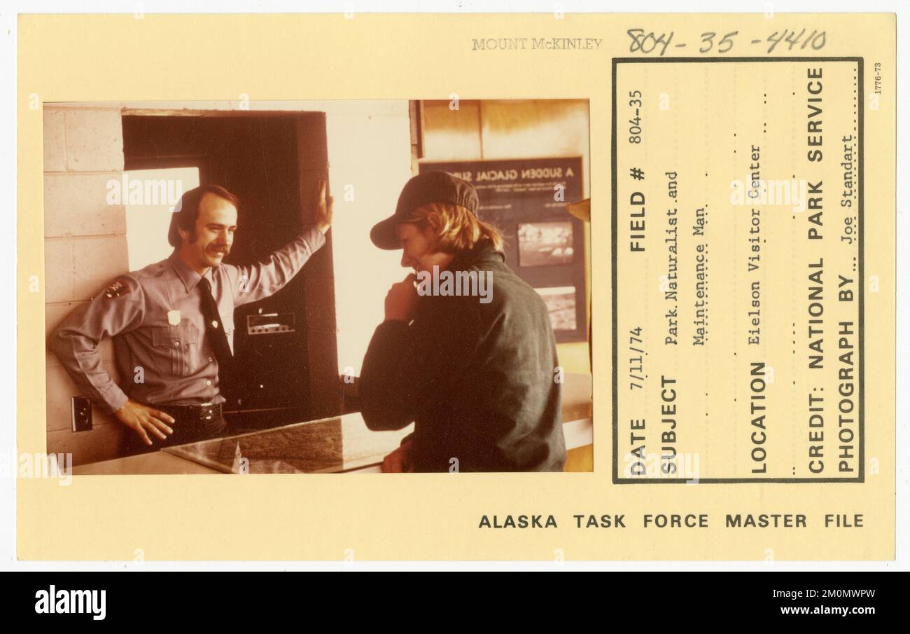 Park naturalist and maintenance man. Alaska Task Force Photographs ...