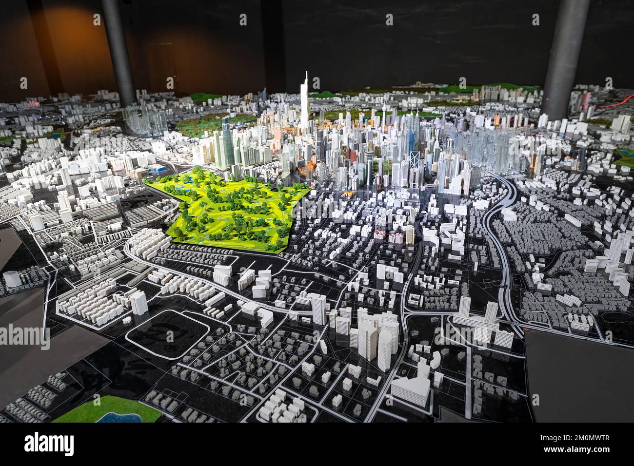 A miniature of the Kuala Lumpur City model Stock Photo - Alamy