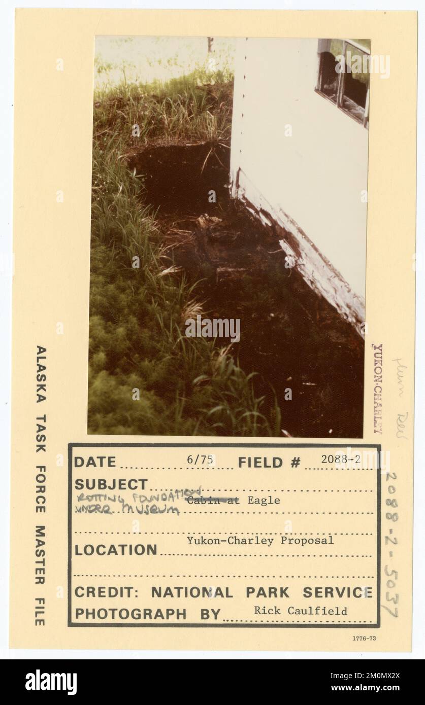Rotting foundation under museum. Alaska Task Force Photographs Stock ...