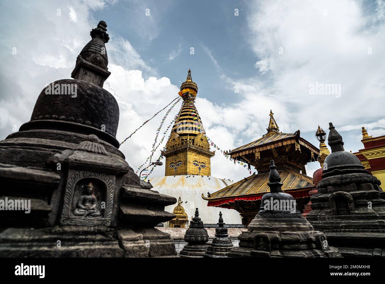 Swayambhunath mahachaitya hi-res stock photography and images - Alamy