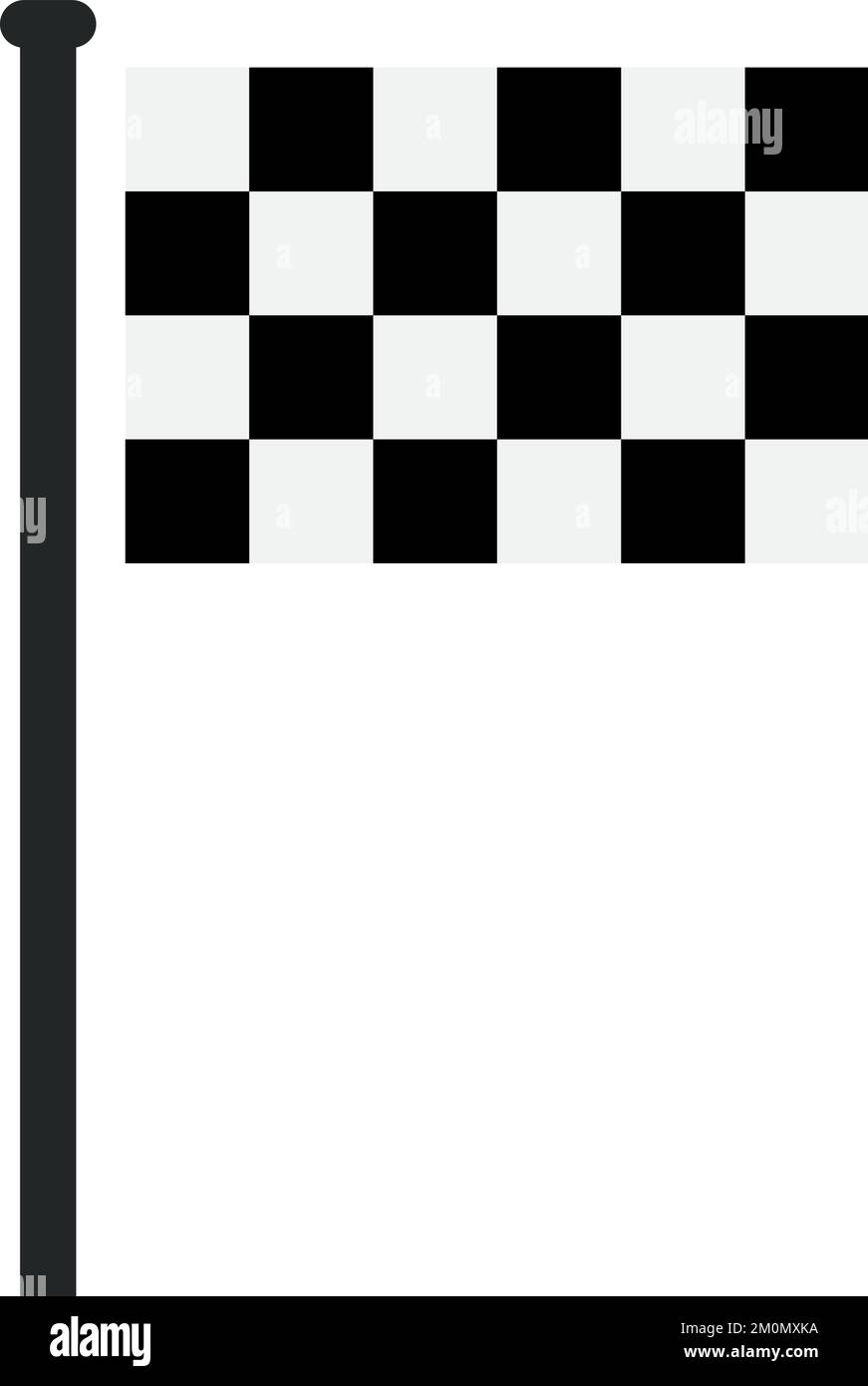 Racing flag icon. Checkered pattern sport symbol Stock Vector Image ...