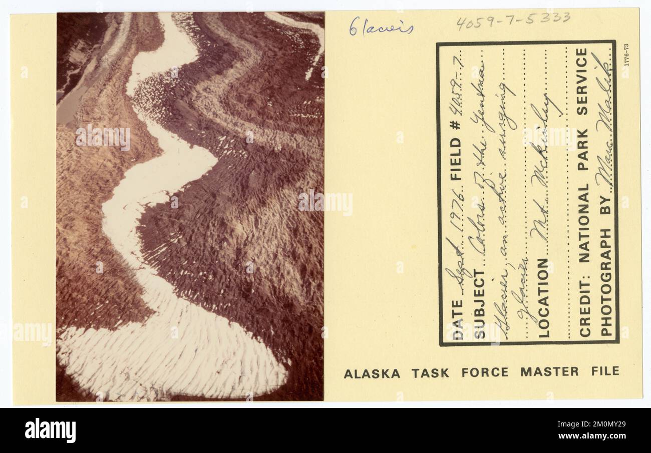 Colors of the Yentna Glacier, an active surging glacier. Alaska Task ...