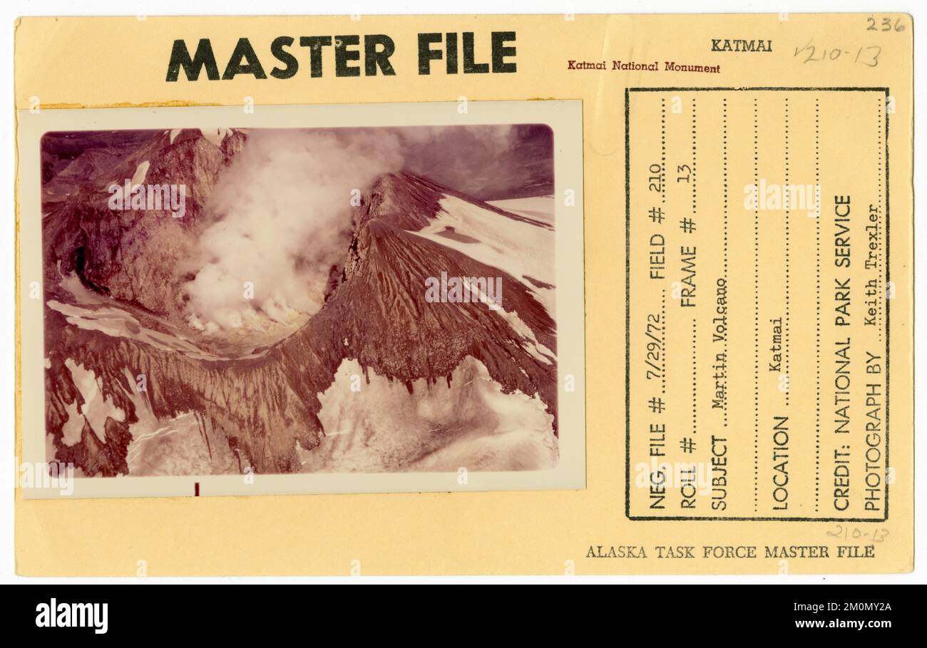 Martin Volcano. Alaska Task Force Photographs Stock Photo - Alamy