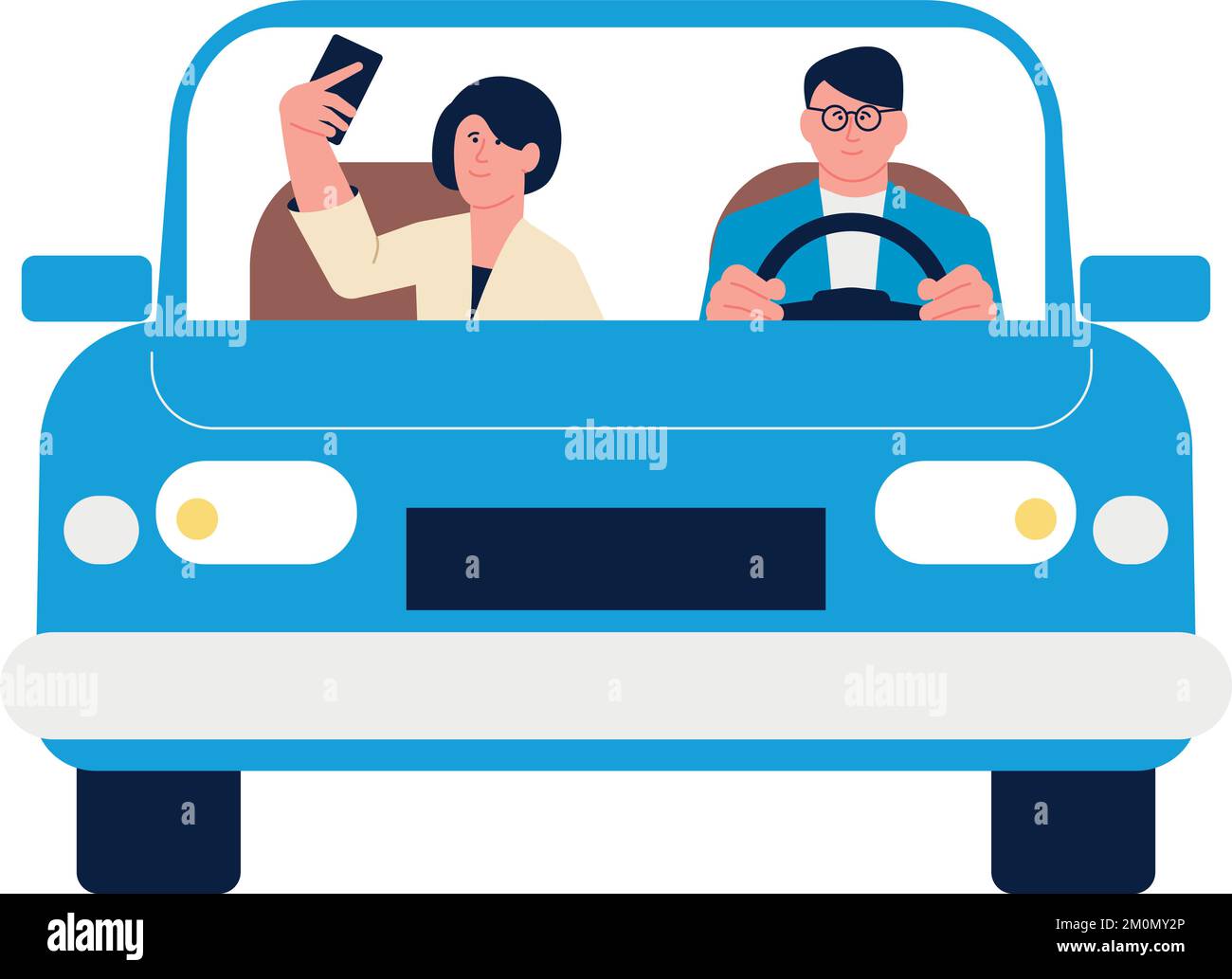 Passenger selfie Stock Vector Images - Alamy