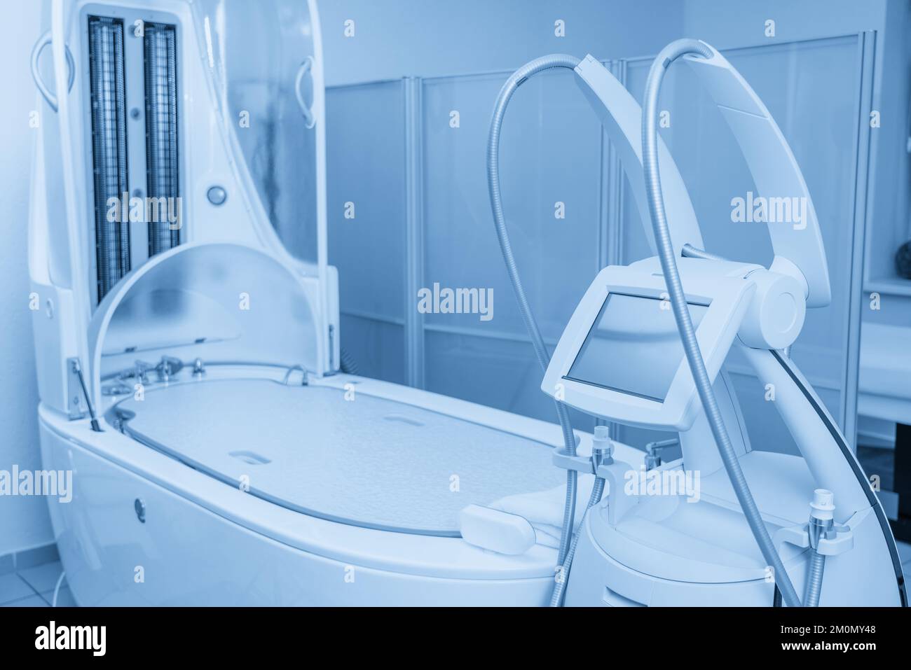 Modern spa treatment capsule in cosmetology clinic Stock Photo - Alamy