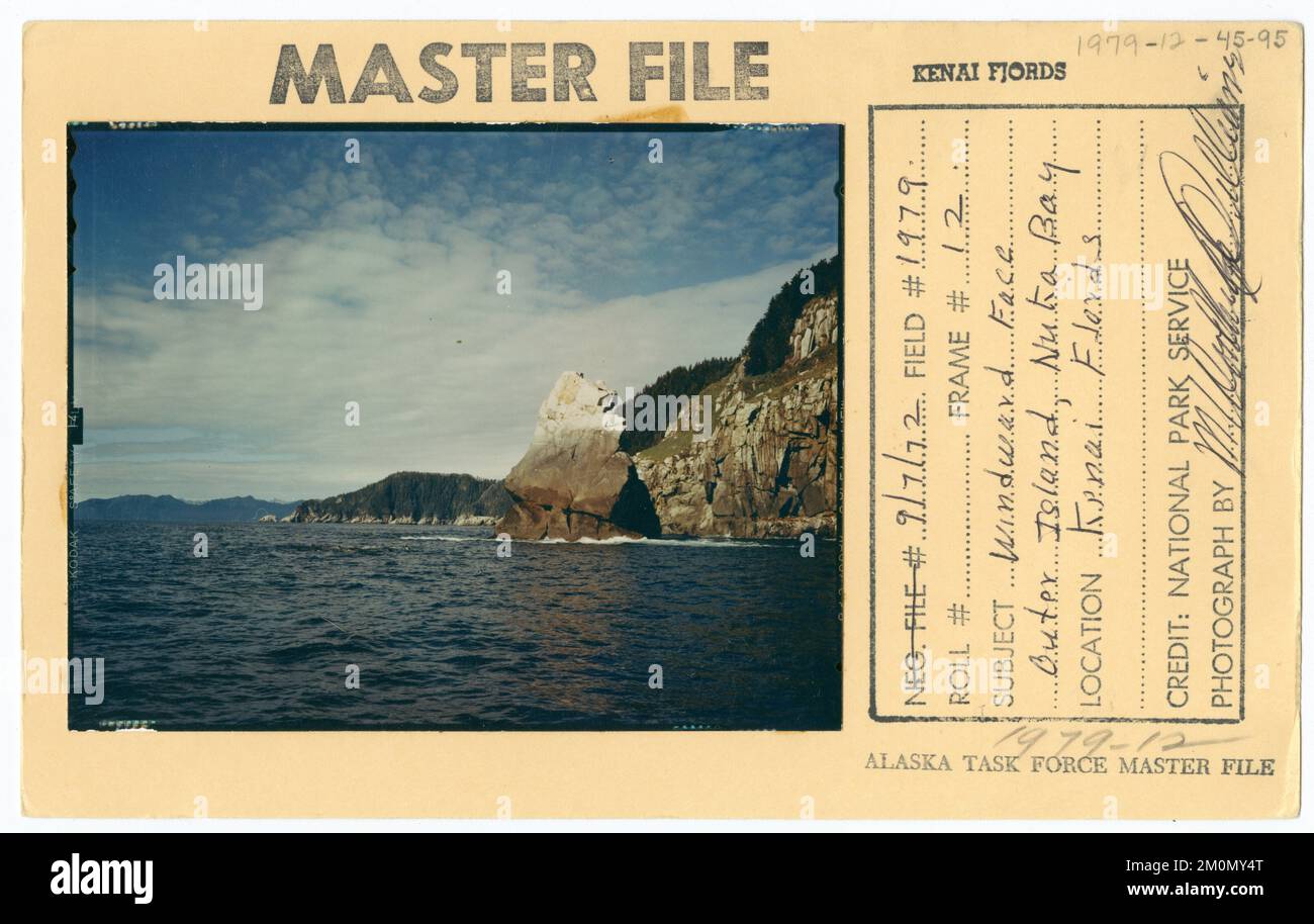 Windward Face Buter Island, Nuka Bay. Alaska Task Force Photographs ...