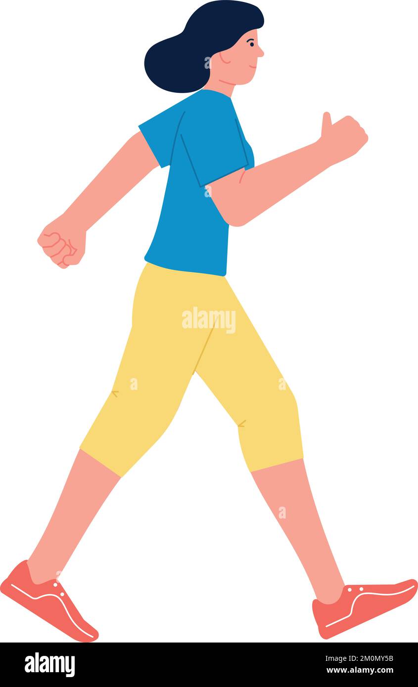 Fast walk exercise Cut Out Stock Images & Pictures - Alamy