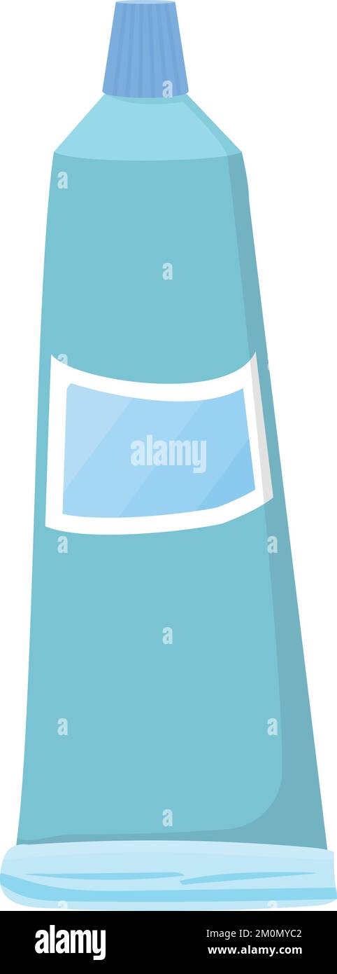 Toothpaste tube icon. Dental gel blue container Stock Vector Image ...