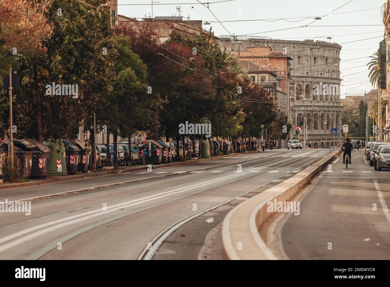 Rome, Italy- November 2022: The beautiful architecture of the Colosseum ...