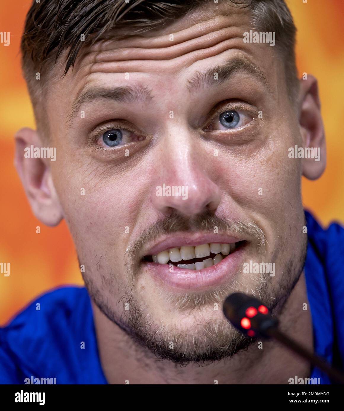 DOHA - Qatar, 07/12/2022, Holland goalkeeper Andries Noppert during a ...