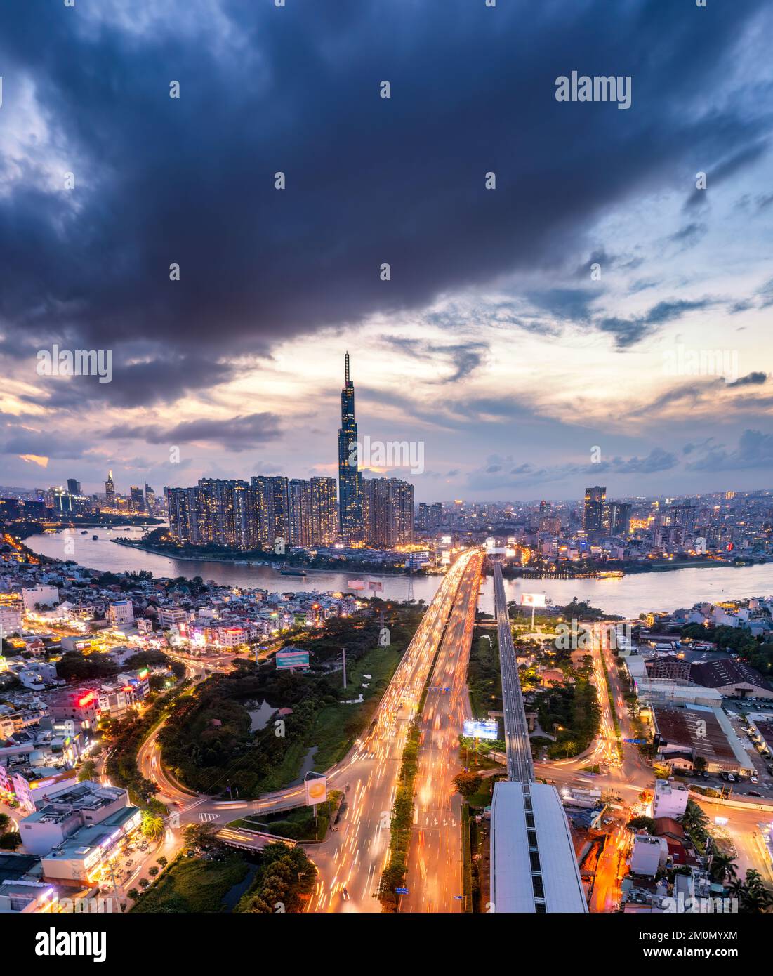 Top View of Building in a City - Aerial view Skyscrapers flying by ...