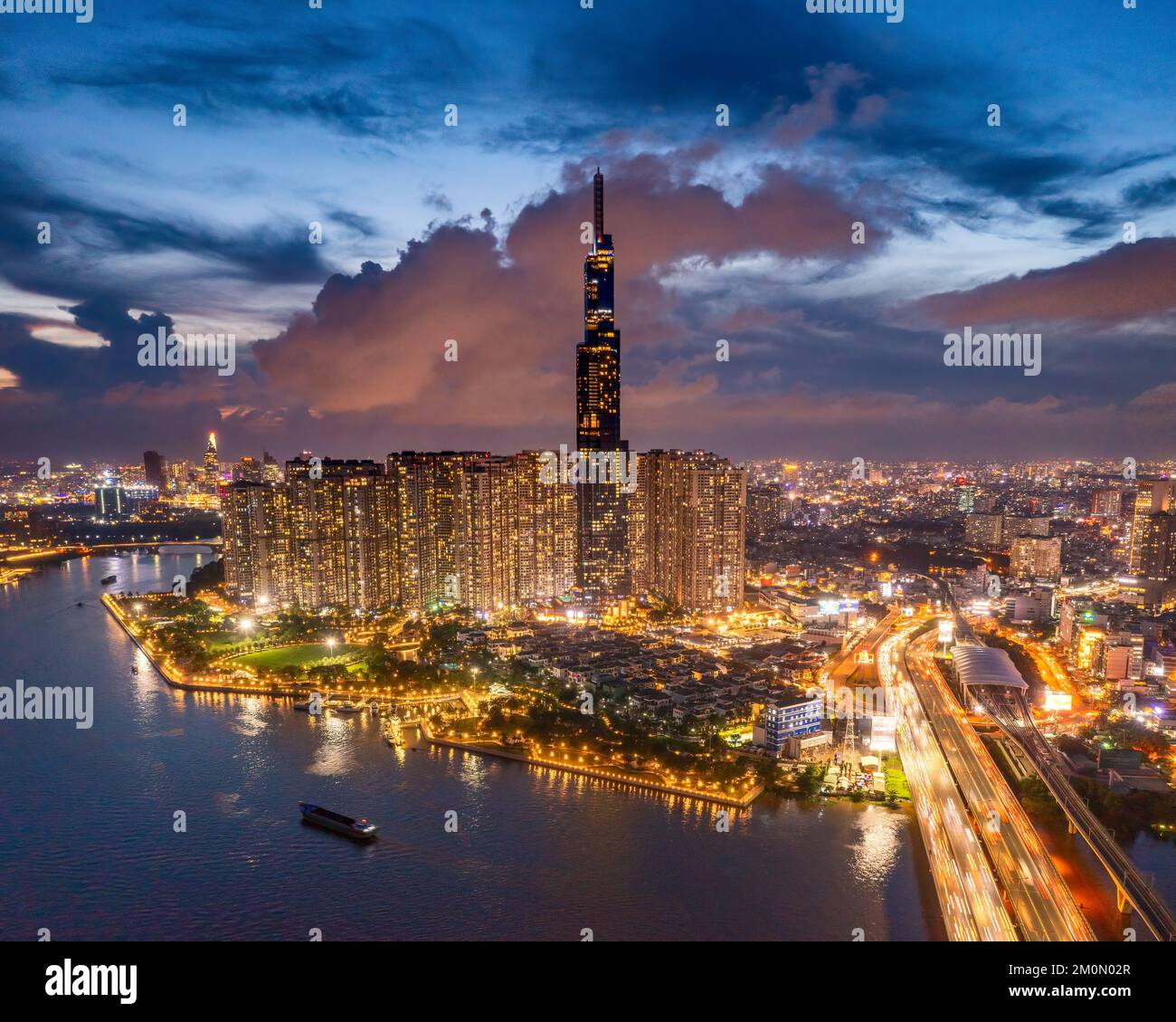 Top View of Building in a City - Aerial view Skyscrapers flying by ...